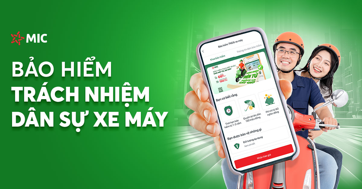 Bảo hiểm bắt buộc TNDS xe máy MIC | Bảo hiểm Quân đội MIC
